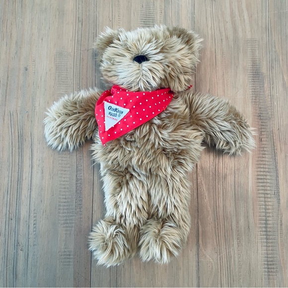 OshKosh B'gosh | Toys | Eden Oshkosh Red Bandana Brown Teddy Bear Plush ...